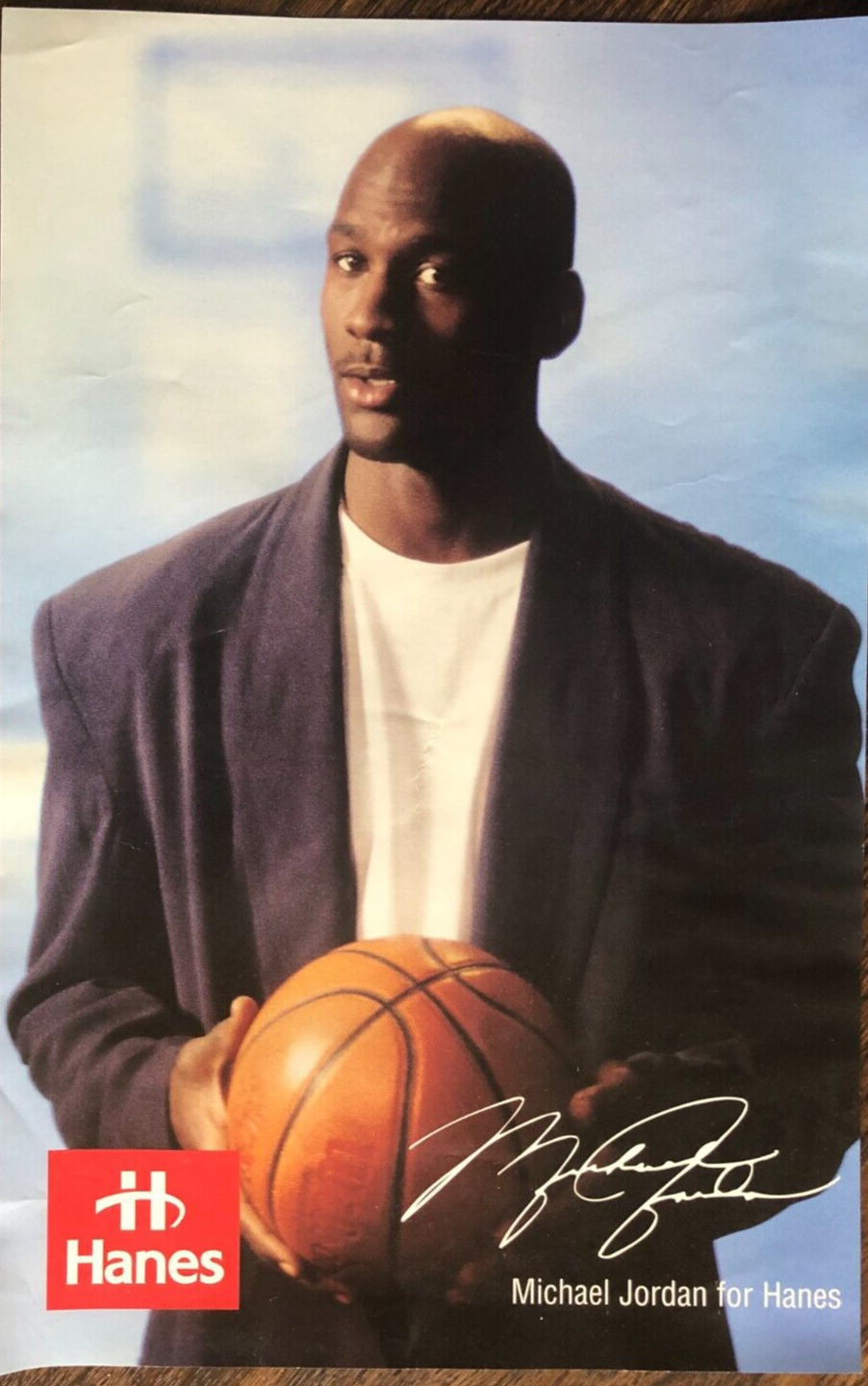 1990s Michael Jordan Original Hanes Underwear Poster 11 x 17 inches | eBay