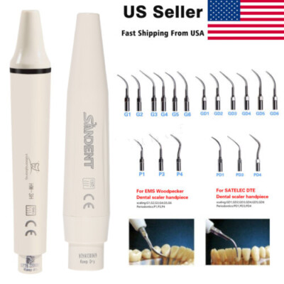 Dental Ultrasonic Piezo Scaler Handpiece Tips Fit WOODPECKER EMS /DTE ...