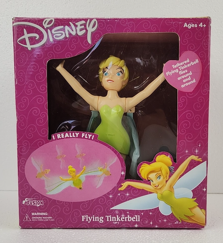 DISNEY TINKERBELL Tethered Flying Fusion Toys TINK 2002 Peter Pan New ...
