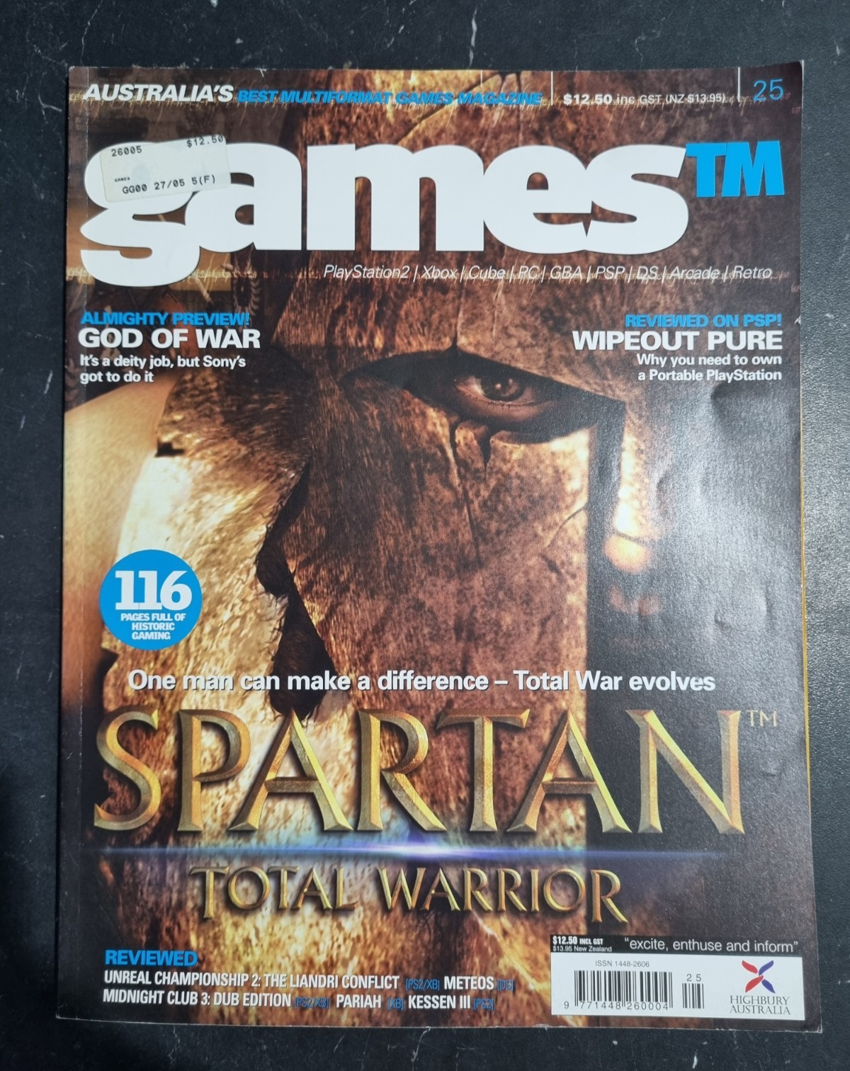 GAMES TM MAGAZINE AUSTRALIA Issue #25 dated 2005 PS2/GAMECUBE/XBOX/PC ...