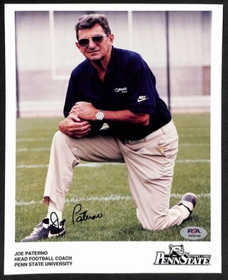 Joe Paterno Signed/Auto 8x10 Photo Penn State Football Coach PSA/DNA ...