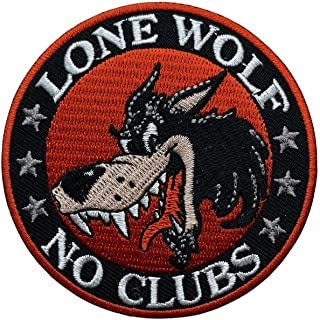 LONE WOLF Patch - Lone Wolf No Clubs Round | eBay