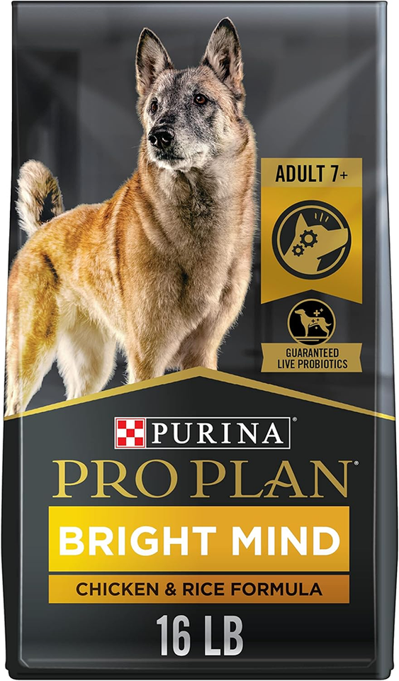Purina Pro Plan Senior Adult 7+ Bright Mind Chicken & Rice Formula Dry ...