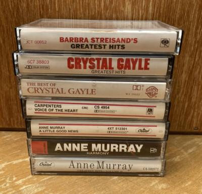 7 Cassette Tape Lot 70’s 80’s Female Vocalists A. Murray, C. Gayle ...