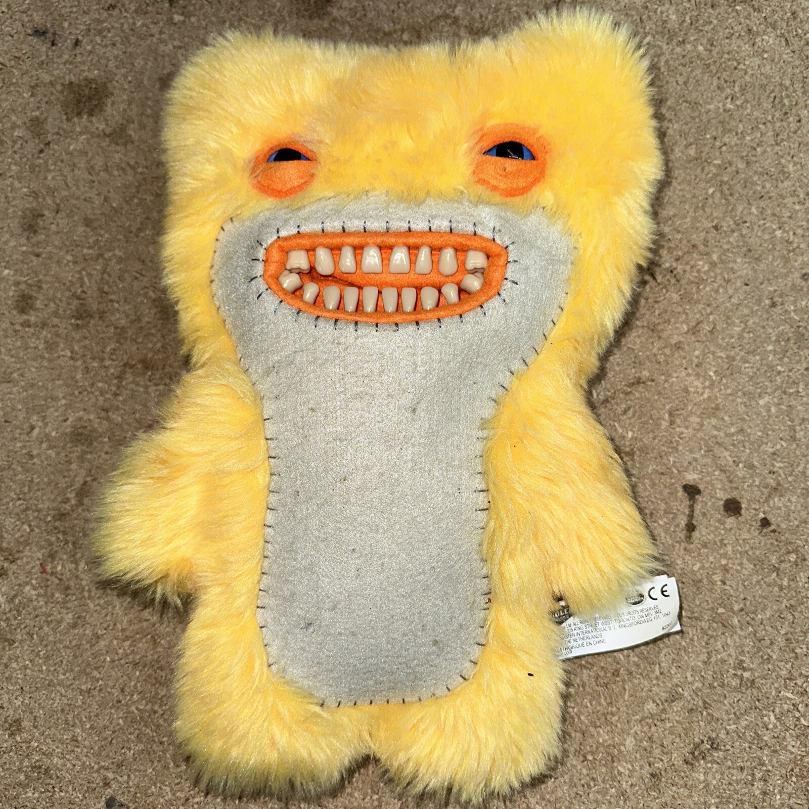 Fuggler Funny Ugly Monster Mr. Buttons Yellow & Orange Plush Toy With ...