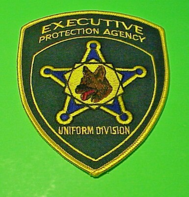 EXECUTIVE PROTECTION AGENCY UNIFORM DIVISION K-9 5" POLICE PATCH FREE ...