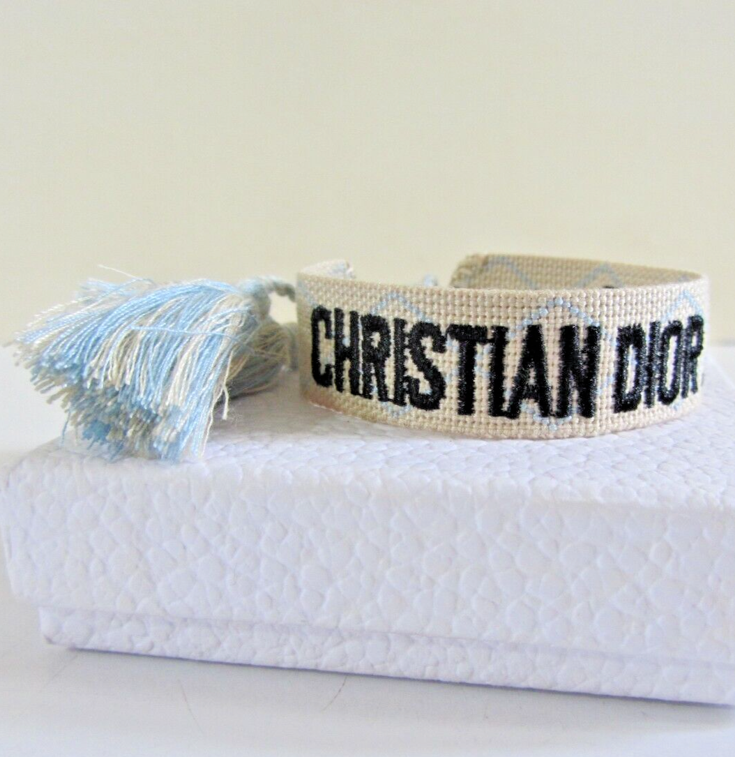 Christian Dior Woven Cotton J'Adior Adjustable Friendship Bracelet | eBay