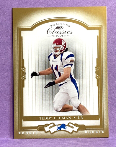 2004 Donruss Classic TEDDY LEHMAN Rookie RC /1250 Card #195 Lions | eBay