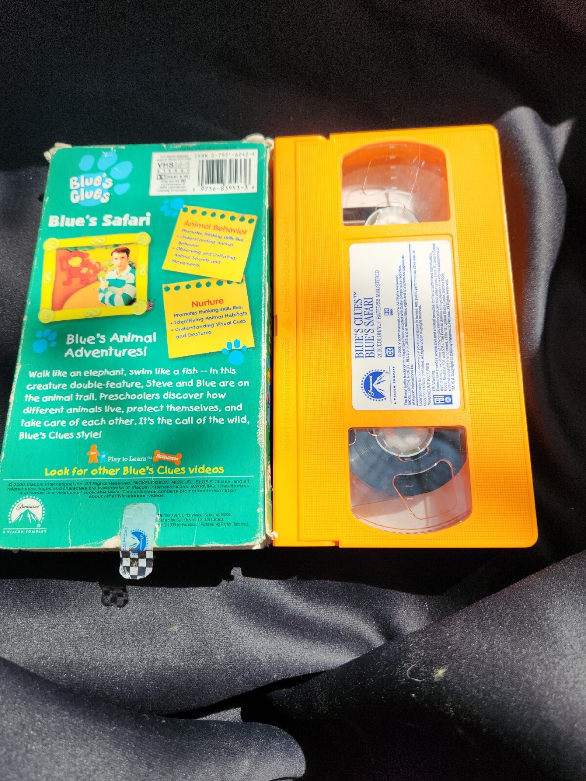 Blue’s Clues Nick Jr Play Along Blue’s Safari VHS Video Tape ...