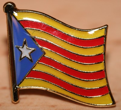 CATALONIA Spain Barcelona Catalonian Catalan Country Flag Metal Lapel ...