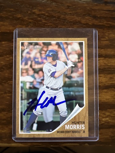 Hunter Morris 2011 Topps Heritage Autographed Baseball Card | eBay
