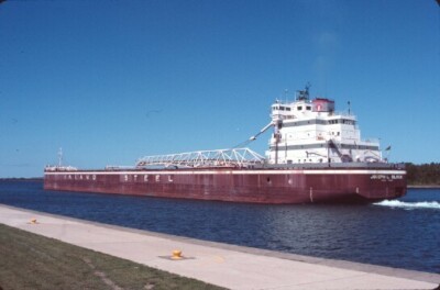 SHIP --- MV JOSEPH L BLOCK (SOO LOCKS MI) ORIGINAL SLIDE 08-18-98 T17 ...