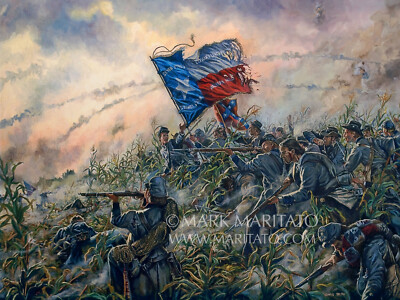 Mark Maritato Signed Civil War Military Art Print Heart of Texas ...