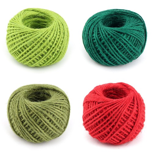 Gift Tags Jute Burlap Ribbon Twine Rope Cord String Pack Roll 2mm Dia ...