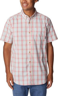 Columbia Men's Rapid Rivers II Short Sleeve Shirt, Sunset Red Multi ...