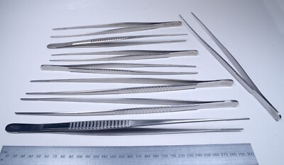 Codman #37-1012 #37-1013 DeBakey Vascular Forceps 9½" and 12" Stainless ...