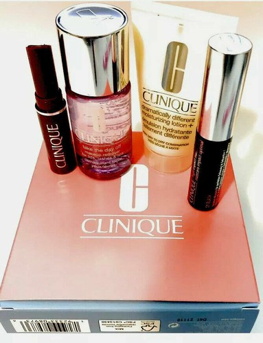 Clinique Discover Clinique Kit Moisture Lotion, Cleanser,Mascara,Lip ...