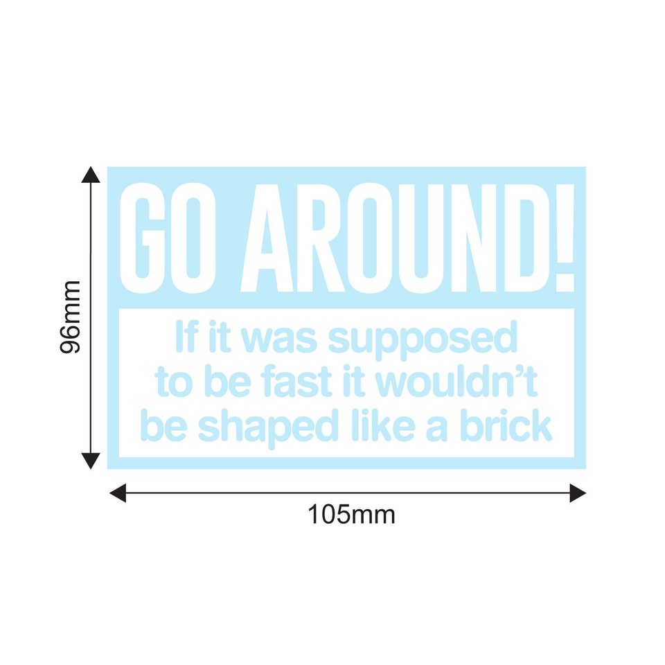 Go Around Funny Camper Van Sticker, Van Caravan Car Decal Vinyl Window ...