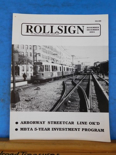 Rollsign Magazine of New England Transit News 2001 November December ...