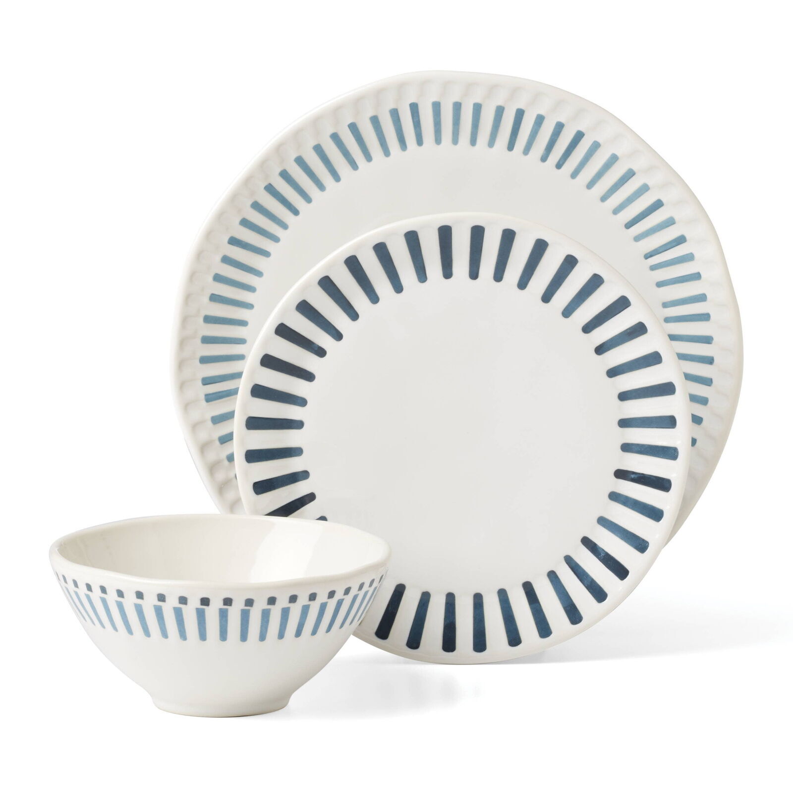 Oneida Entertain 365 12-Piece Artisanal Stoneware Dinnerware Set ...