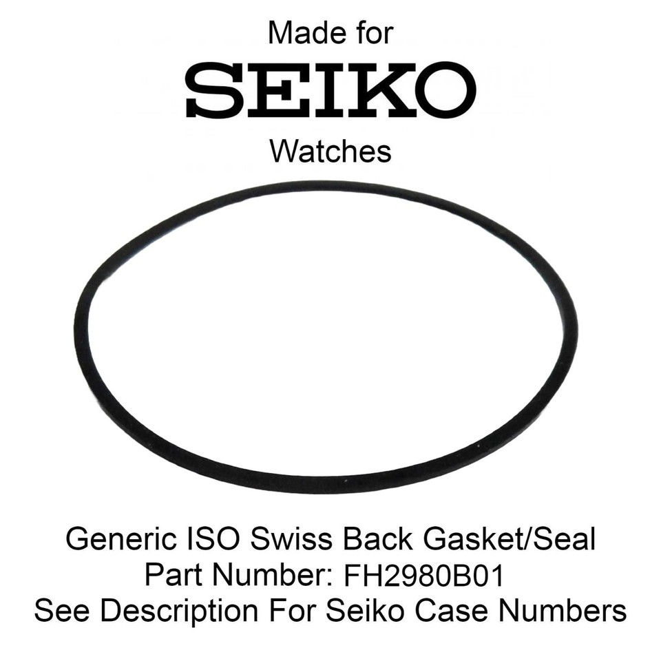 Seiko Watch Back Gasket Seal FH2980B01 - Fits Many Different Models ...