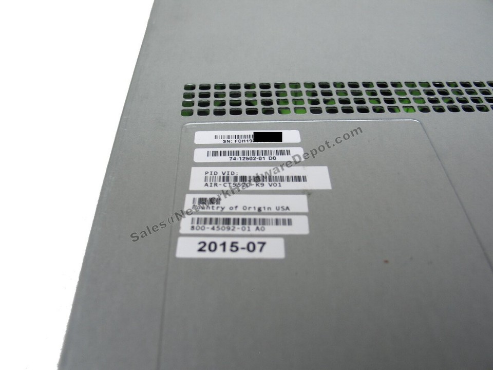 Cisco AIR-CT5520-K9 w/ OS 8.10.130 Wireless LAN Controller 5520 1-Year ...