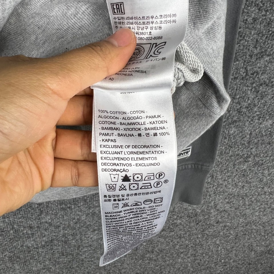 Levis Big Logo Spell Out Hoodie Color Block Men's SZ Small | eBay