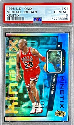 POP 69 PSA 10 Michael Jordan 1998 Upper Deck Ionix Kinetix Holo 90s ...