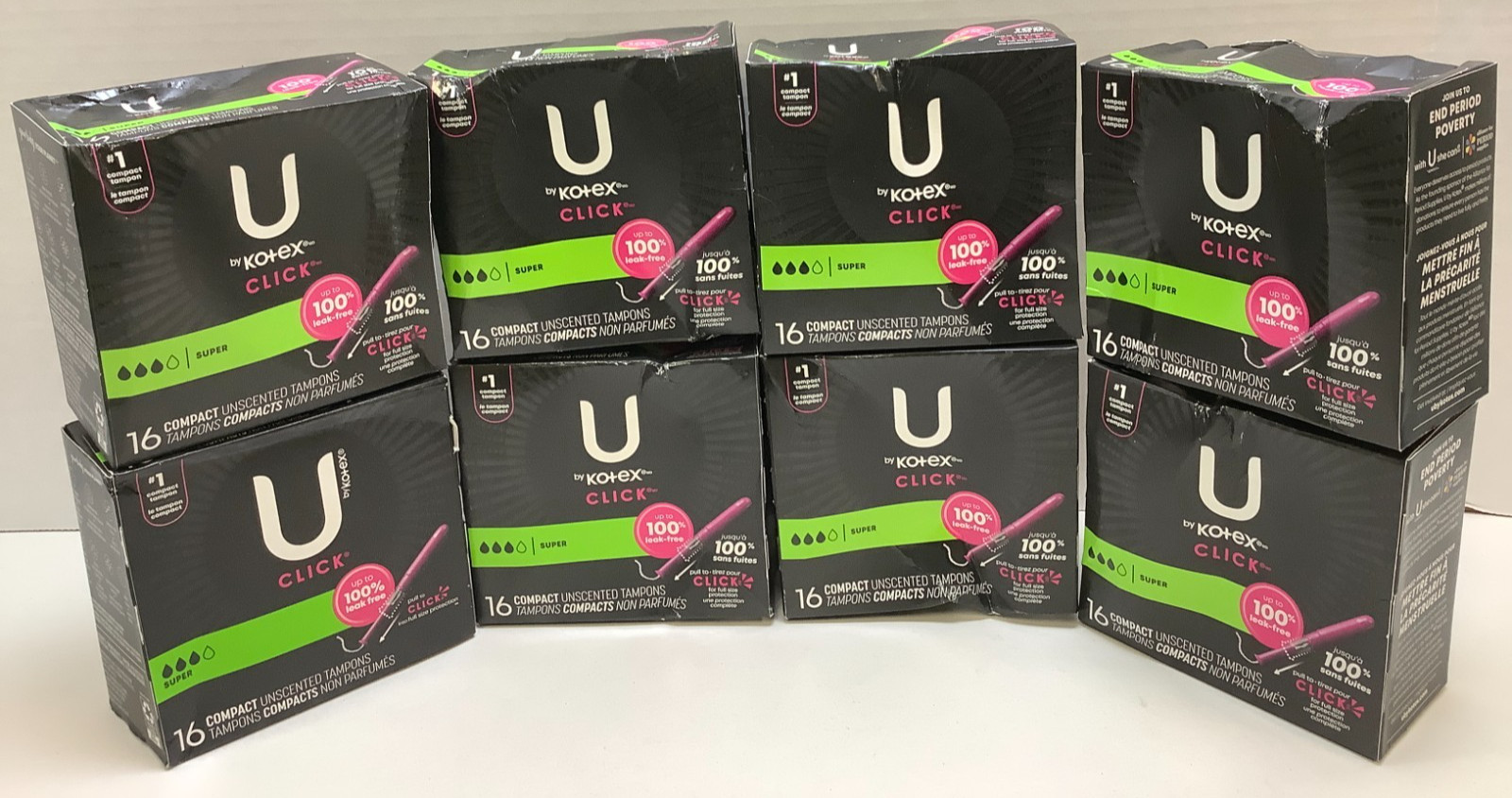 U By Kotex Click Compact Unscented Tampons Super 128ct - Free Shipping