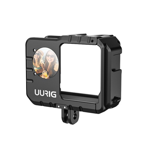 UURIG Sports Video Cage with Dual Cold Shoe Mounts Selfie Mirror Z4O2 ...