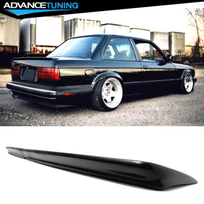 For 84-92 BMW E30 3 Series IS Style Unpainted Black PU Rear Trunk ...