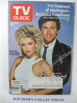 TV Guide Lisa Hartman & Alec Baldwin In Knots Landing Aug. 24-30 1985 ...
