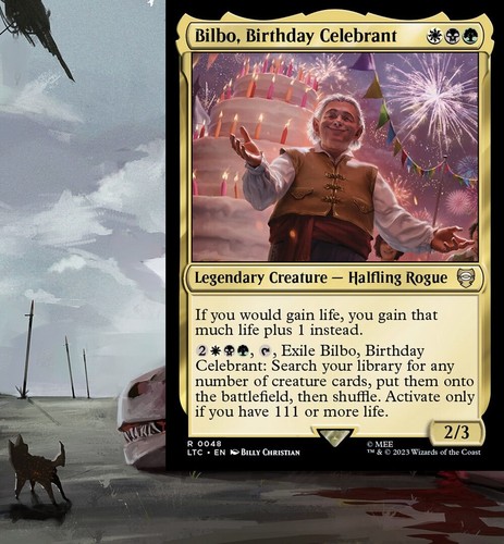 Bilbo, Birthday Celebrant LOTR Commander Deck Magic MTG Ready-to-Play ...