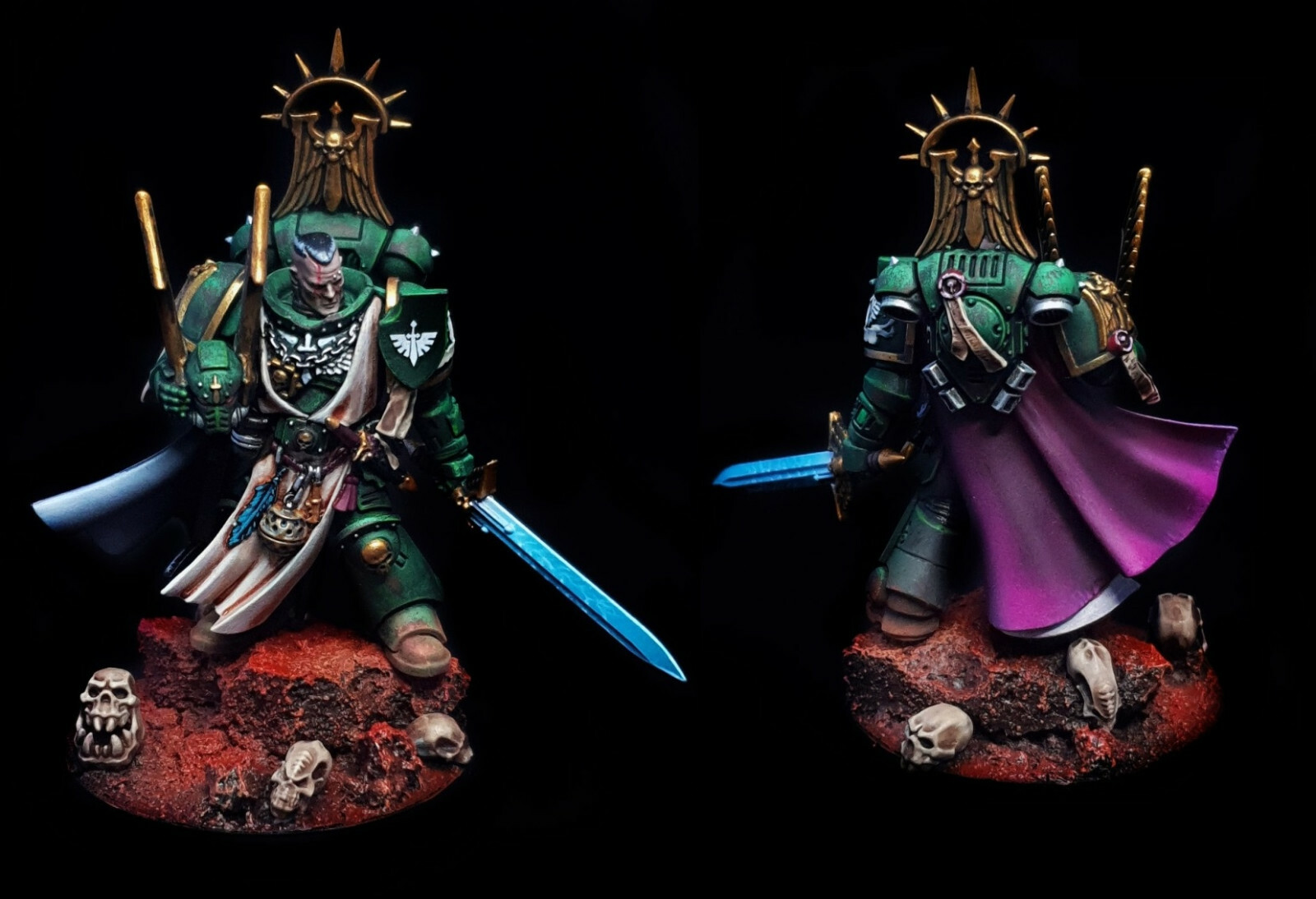 Master Lazarus Primaris Captain Dark Angels Commission Superbly Painted ...