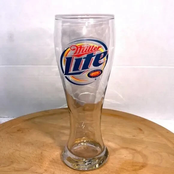 Vintage Miller Lite Beer Glass Retro True Pilsner Tall Drinking Glass ...