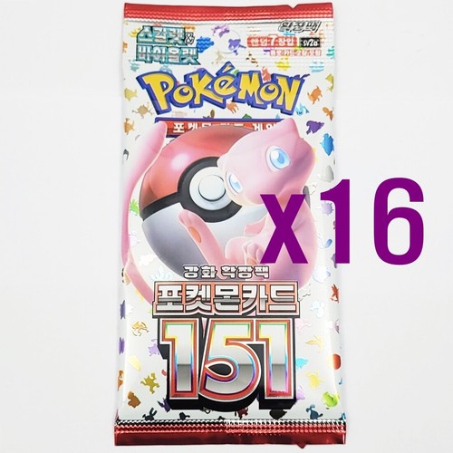 Pokemon Cards Scarlet&Violet 151 Booster Pack Authentic sealed Korean ...