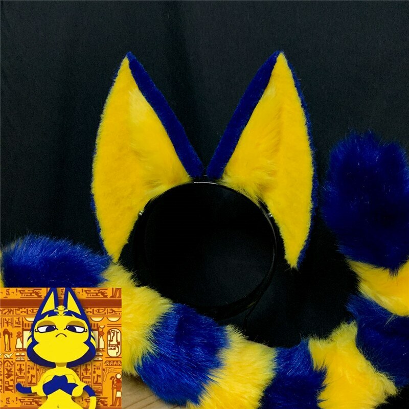 Ankha From Animal Crossing Cosplay Costume Accessories Cat Ears ...