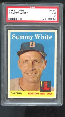 1958 Topps #414 Sammy White PSA 7 Graded Baseball Card MLB Boston Red ...