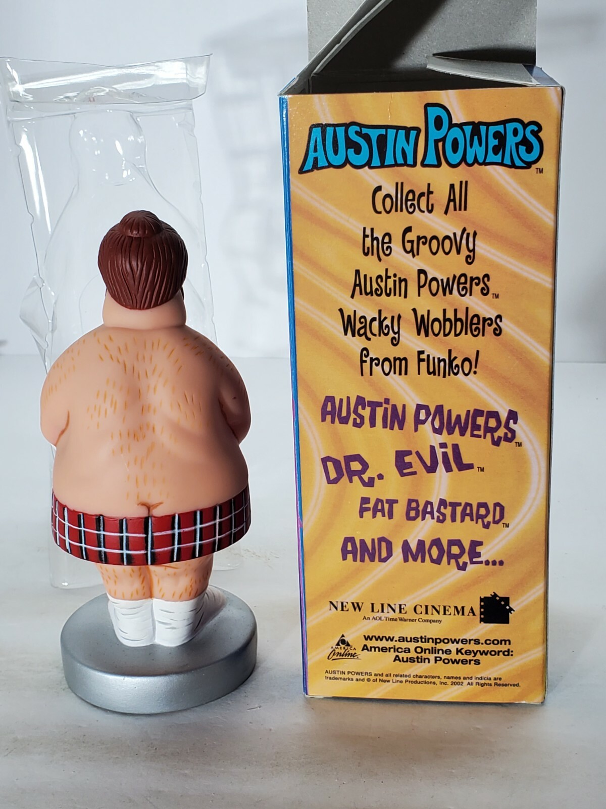 Austin Powers Fat Bastard SILVER BASE Wacky Wobblers Funko Bobblehead ...