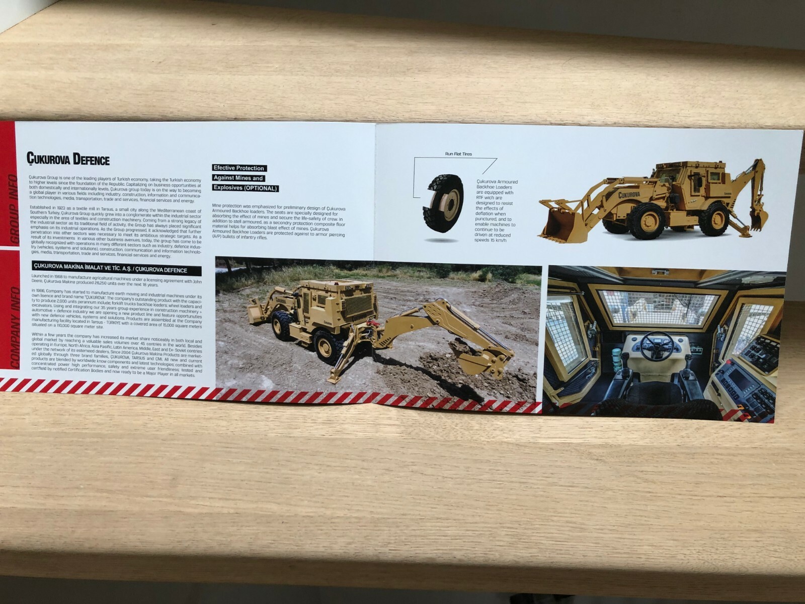Çukurova Defence (Türkiye) 4x4x4 fast armoured backhoe loader brochure ...