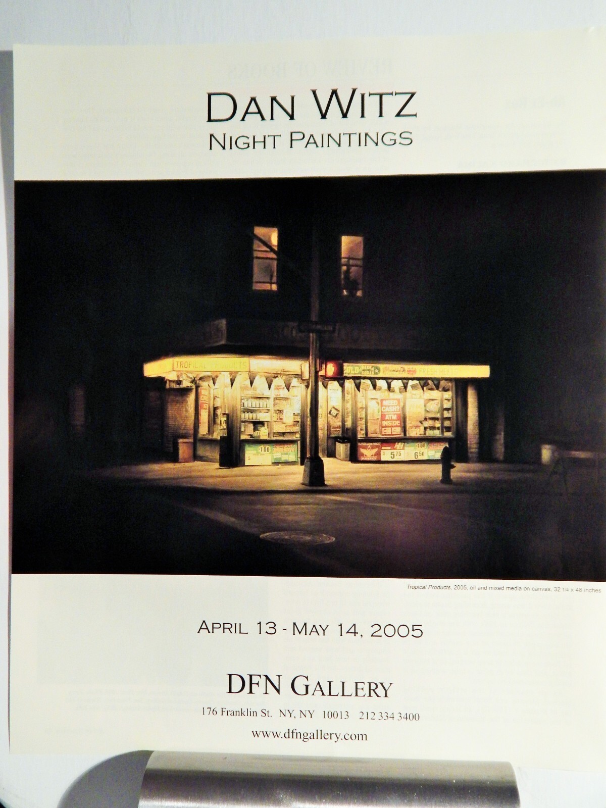 DAN WITZ ART PIECE VTG ORIG 2005 ADVERTISEMENT | eBay
