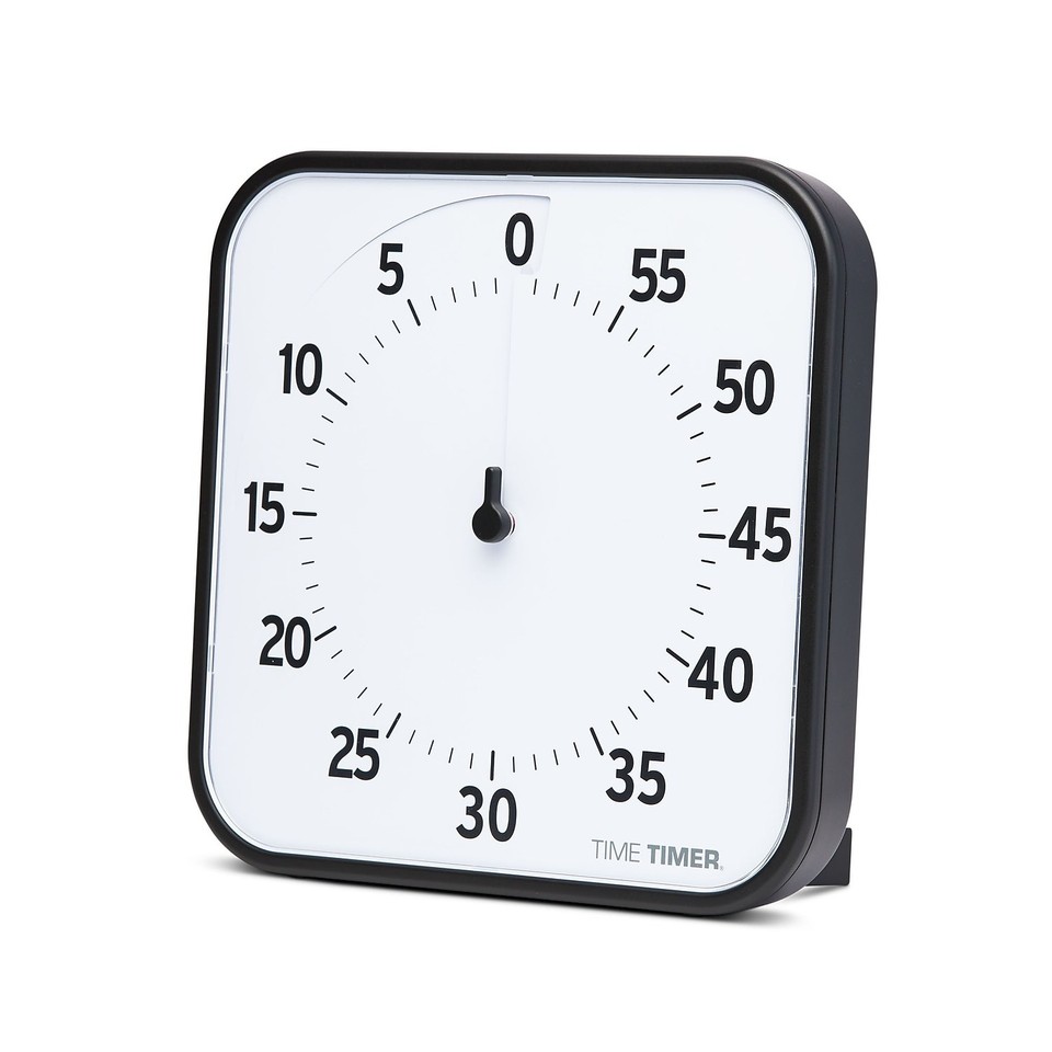 Time Timer 60 Minute Visual Timer 12" Plastic (TTMTT12BW) | eBay