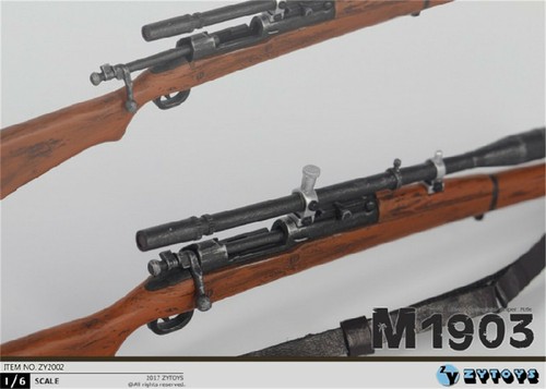 1/6 ZY TOYS ZY2002 M1903 Sniper Rifle Weapon Gun For 12in Male HT ...