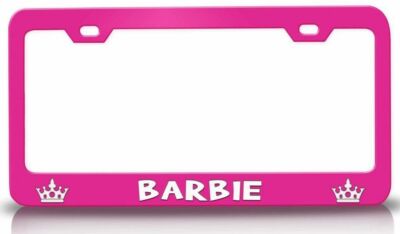 BARBIE Princess Steel License Plate Frame Pn | eBay