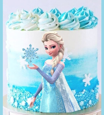 PRE-CUT Large Disney Frozen Elsa Cake Topper Image Edible Icing ...