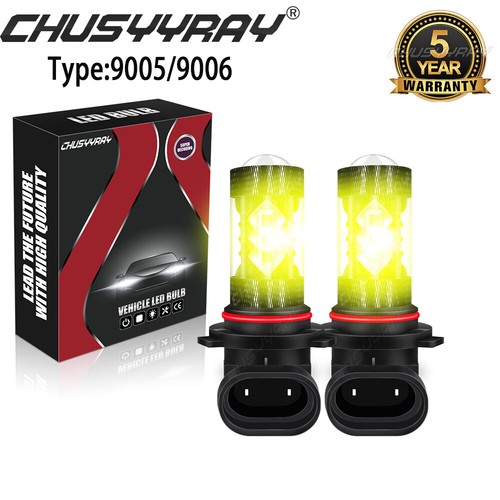 HB4 9006 LED Fog Light Bulbs 3000K Bright Yellow For Toyota Hilux 2005 ...