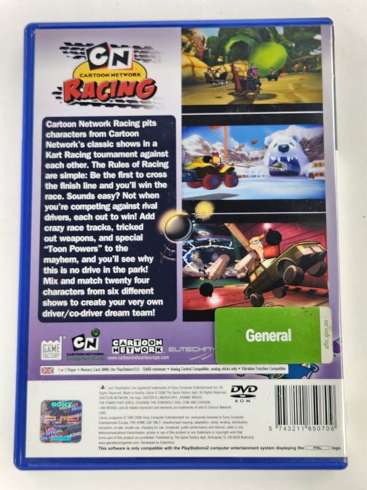Cartoon Network Racing - PS2 - Complete PAL Sony Playstation 2 CN ...