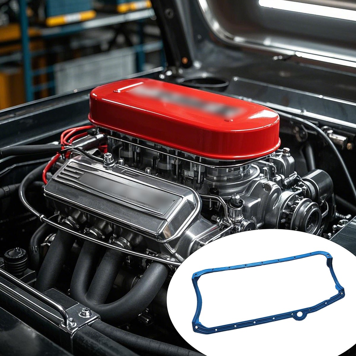 Sbc Oil Pan Oil Pan Gasket For Small Block Chevy (Pre-79) - Blue Rubber ...