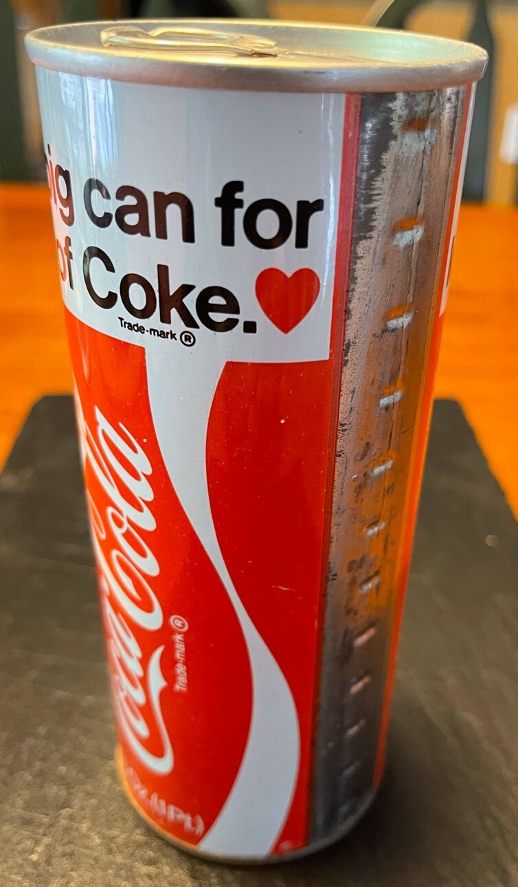 Rare 16 oz Steel Coca Cola Unopened Pulltop Can with Factory Error ...