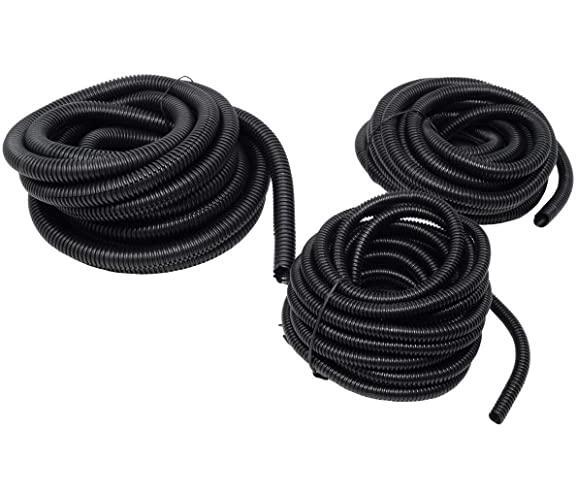 Absolute 3 Rolls 100 Feet Black 1/4" + 3/8" + 1/2" Split Loom | eBay